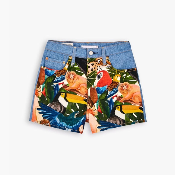 FARM Rio | Shorts | Farm Rio X Levis Ribcage Shorts | Poshmark